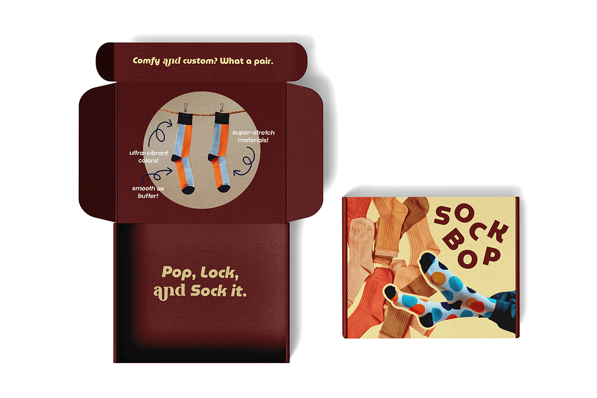 Premium Sock Packaging | Custom Mailer Boxes by Box Genie